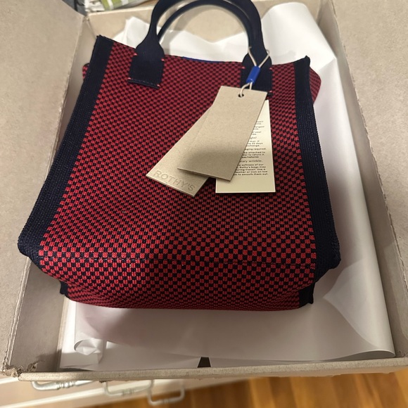 Rothy's | Bags | Rothys Red And Black Tote Bag | Poshmark